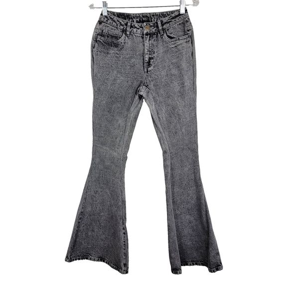 VENUS | Jeans | Venus Size 2 Flare Jeans Black Gray Wash Bell Bottoms ...